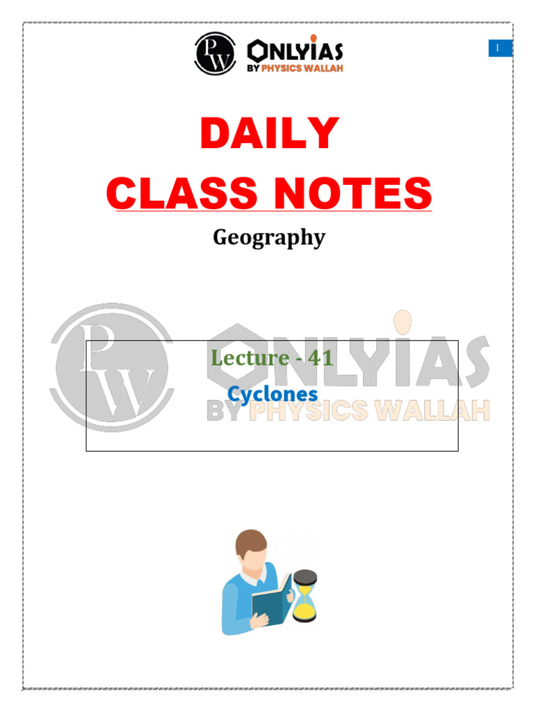 Geography 41 - Daily Class Notes - UPSC Sankalp Hinglish | PDF ...