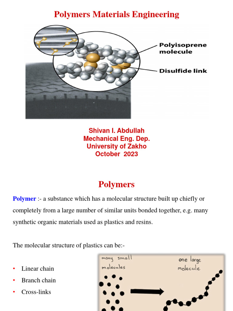 Polymers Materials Engineering | PDF | Deformation (Engineering) | Polymers