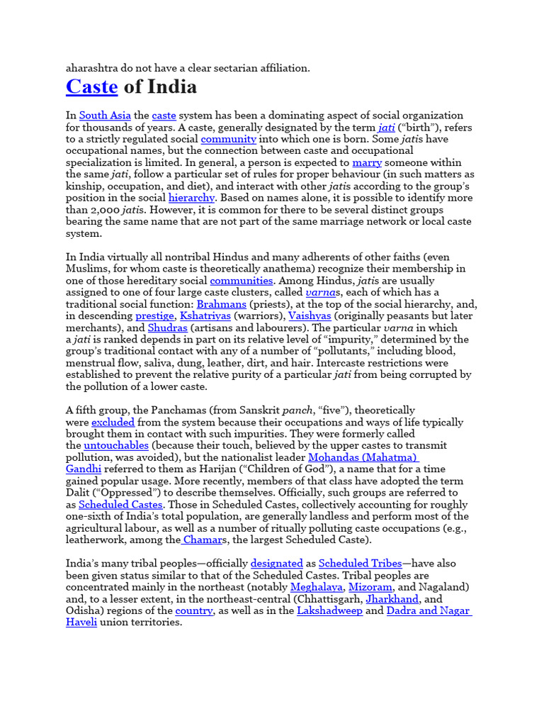 Caste of India-2 | Download Free PDF | Dalit | Caste