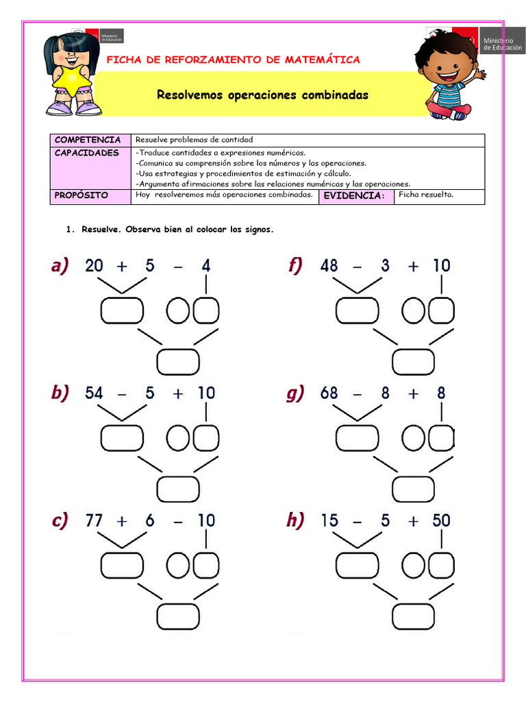 Ref Mat Resolvemos Operaciones Combinadas (1) | PDF