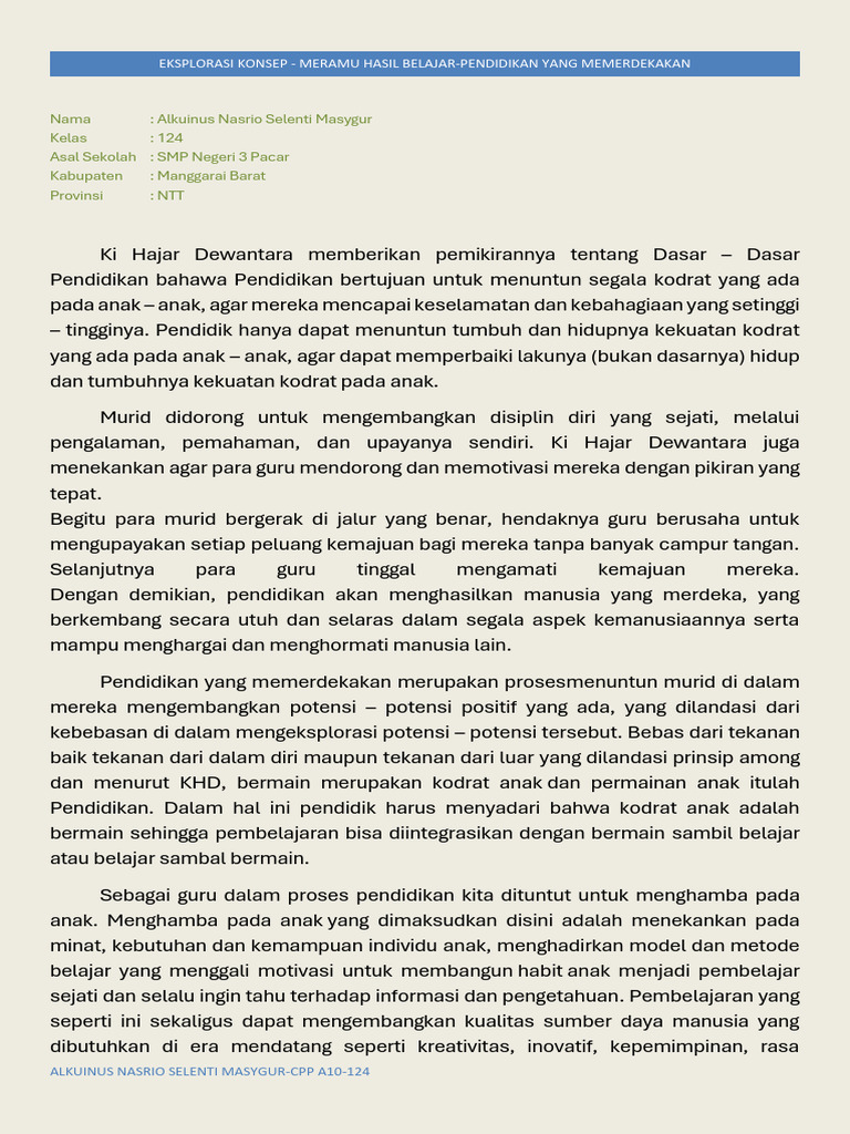 Alkuinus Nasrio Selenti Masygur - Meramu Hasil Belajar | PDF | Karier & Perkembangan