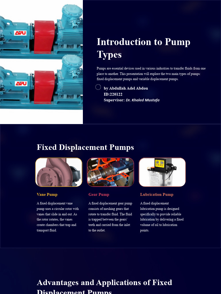 Introduction To Pump Types | PDF | Pump | Gear
