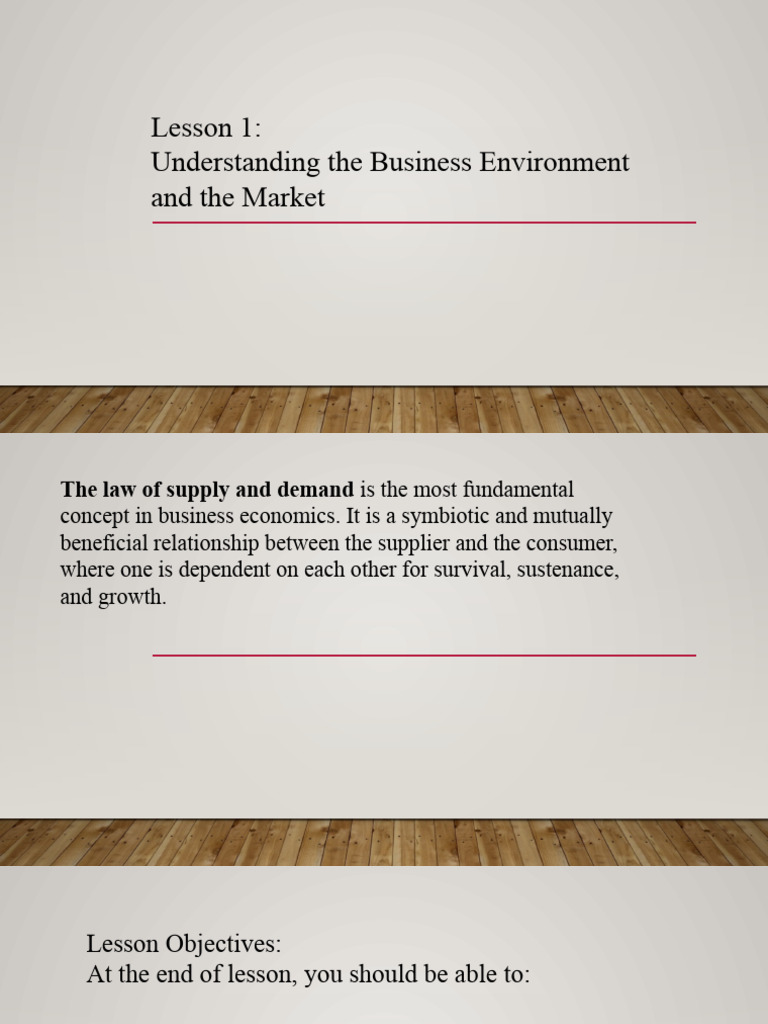 Grade 8 Lesson 1 | PDF | Market (Economics) | Natural Environment