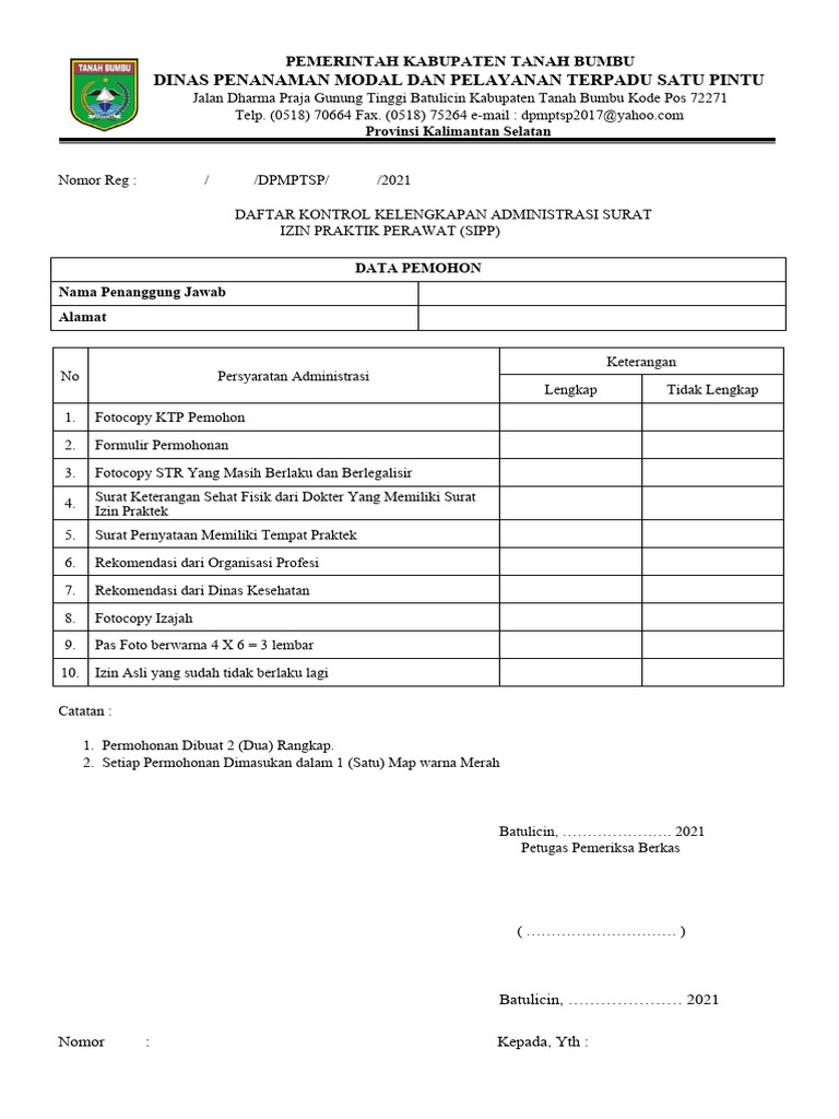 Permohonan Sipp | PDF