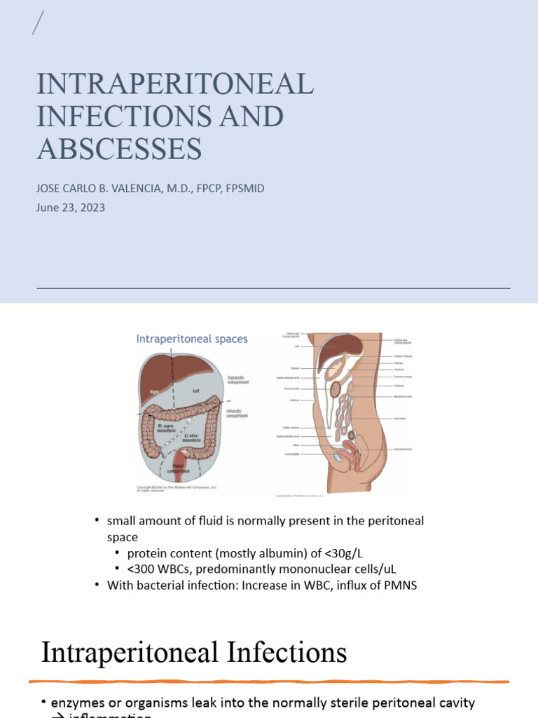 Intraab | PDF | Peritoneum | Infection