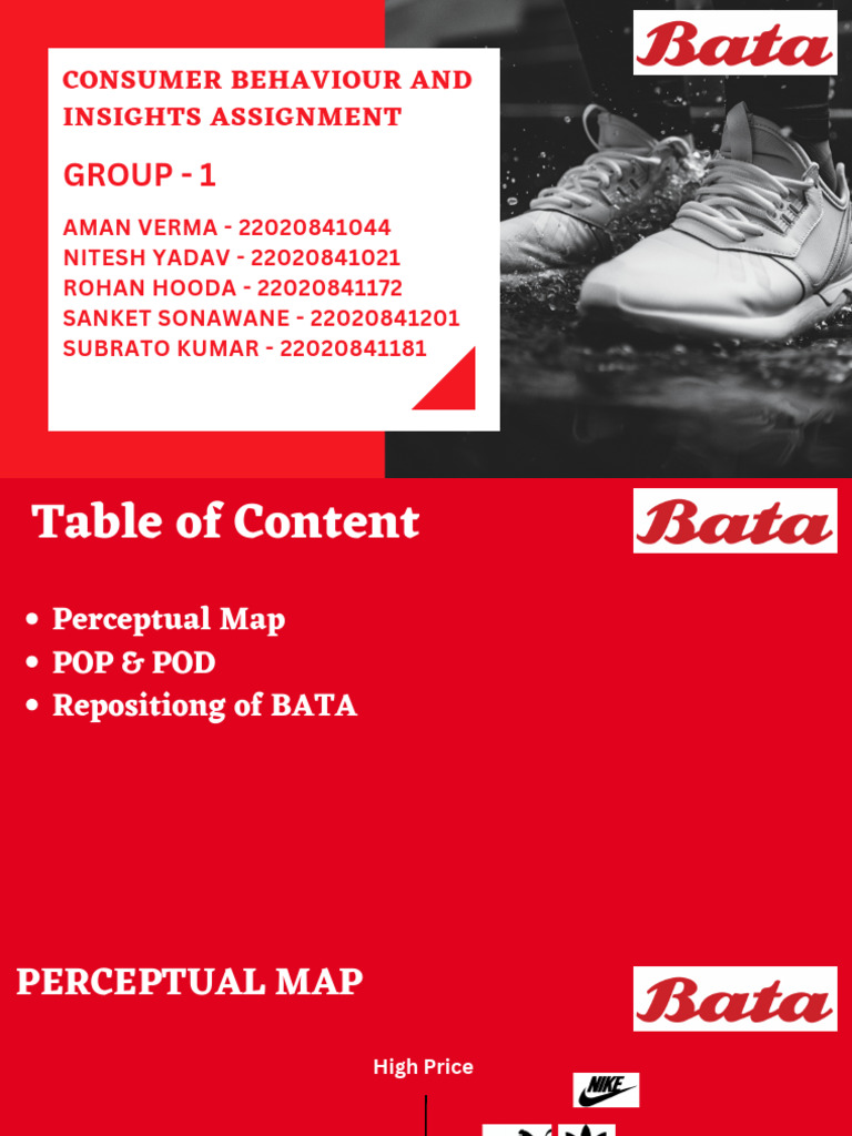 BATA's PERCEPTUAL MAP | PDF