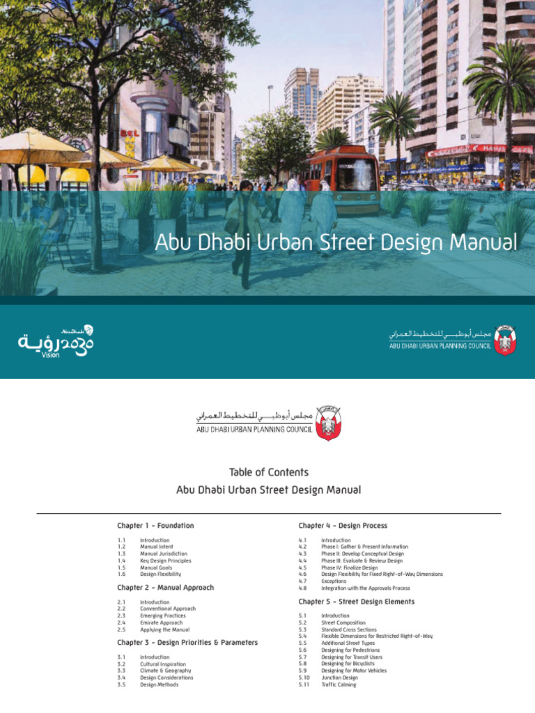 4-Abu Dhabi Urban Street Design Manual USDM | PDF | Street | Cycling ...