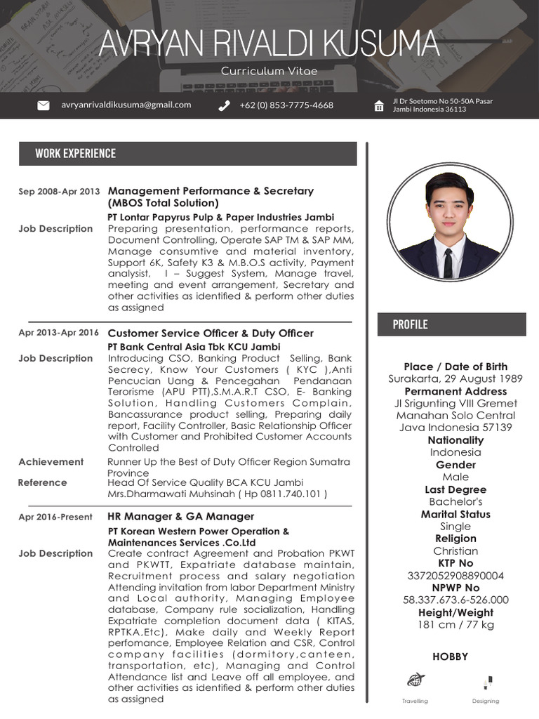 Avryan Rivaldi Kusuma | PDF | Business | Computing