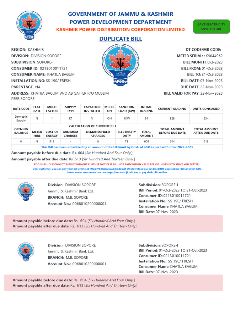 Government of Jammu & Kashmir Power Development Department | PDF | Nature | Electrical Engineering