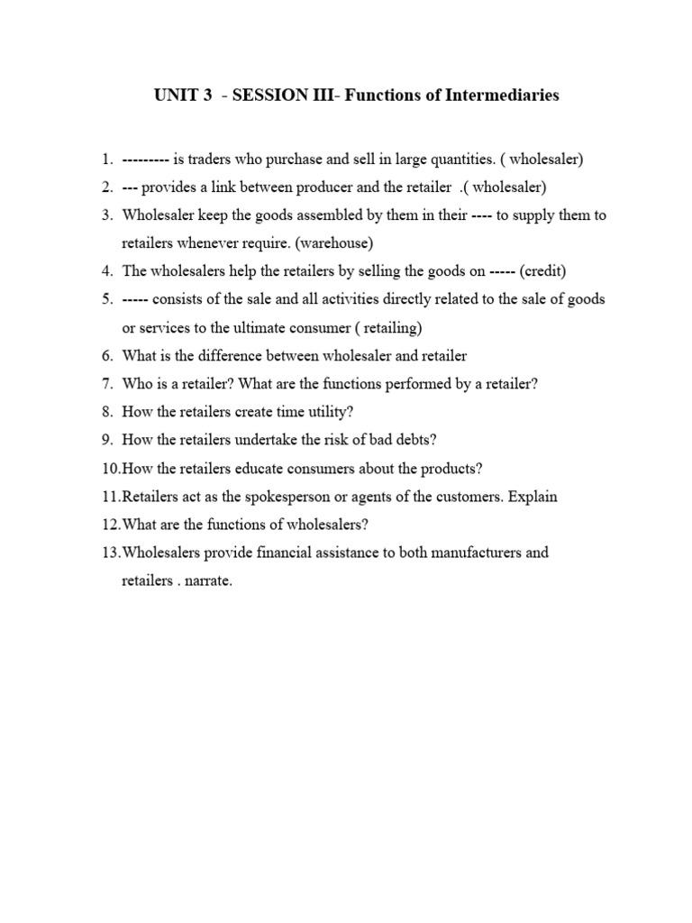 Worksheet Unit 3 Session 3 | PDF