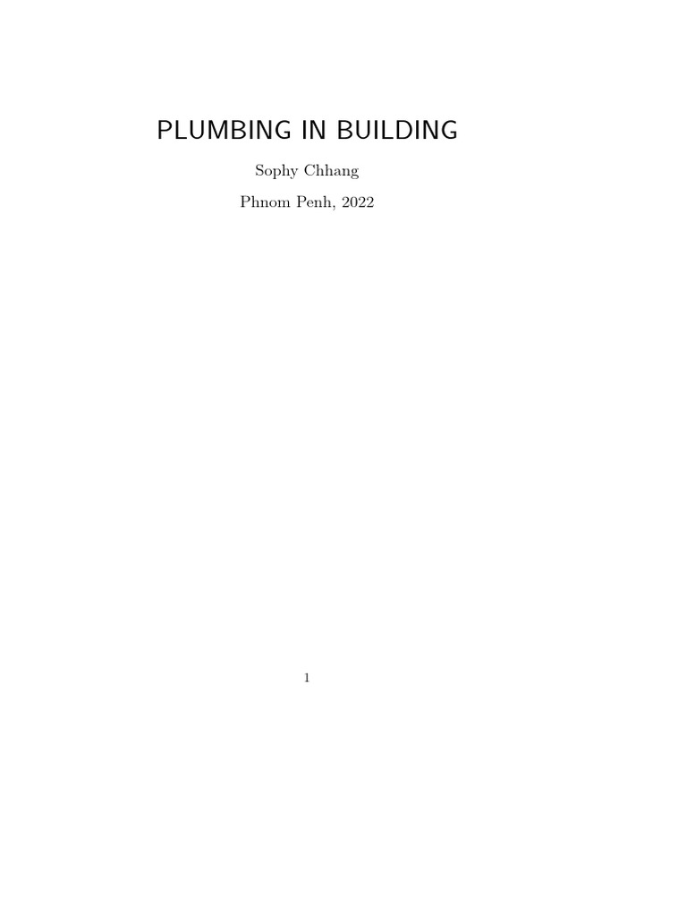 Lesson Plumbing | PDF