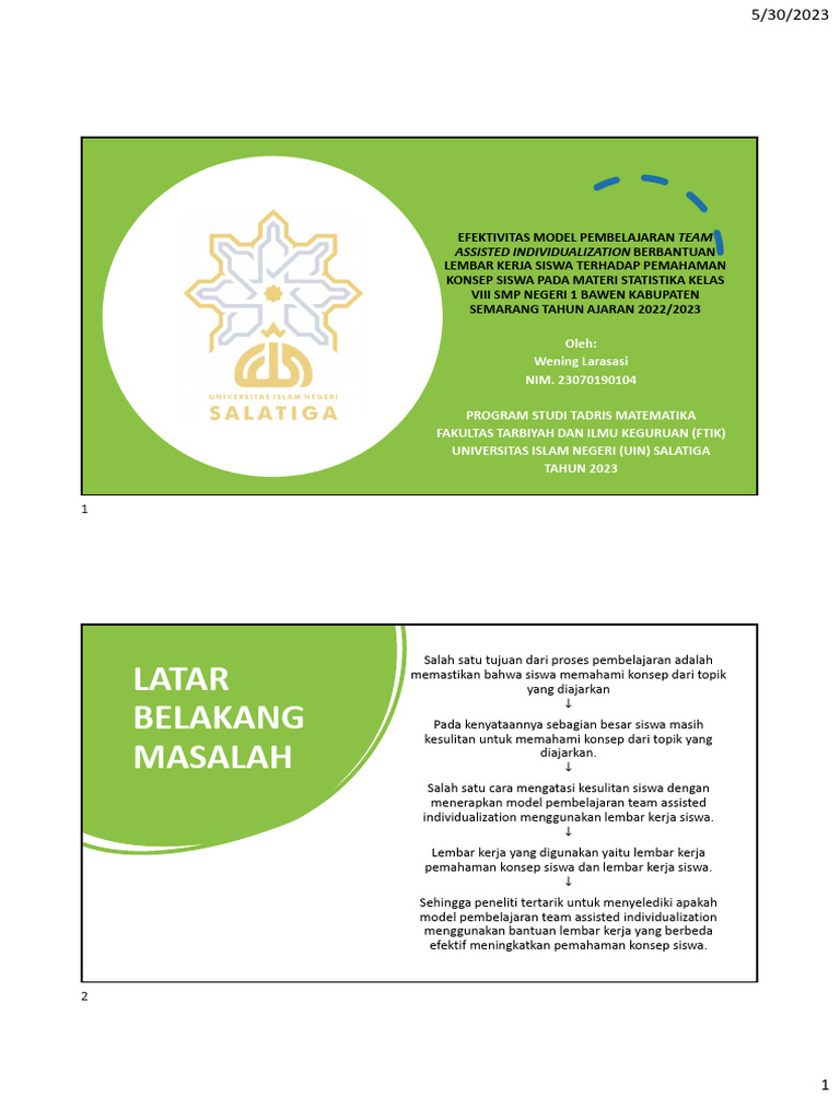 PPT Skripsi Print | PDF | Karier & Perkembangan | Seni