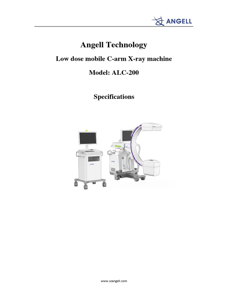 ALC 200 Specification | PDF | Radiography | Vacuum Tube