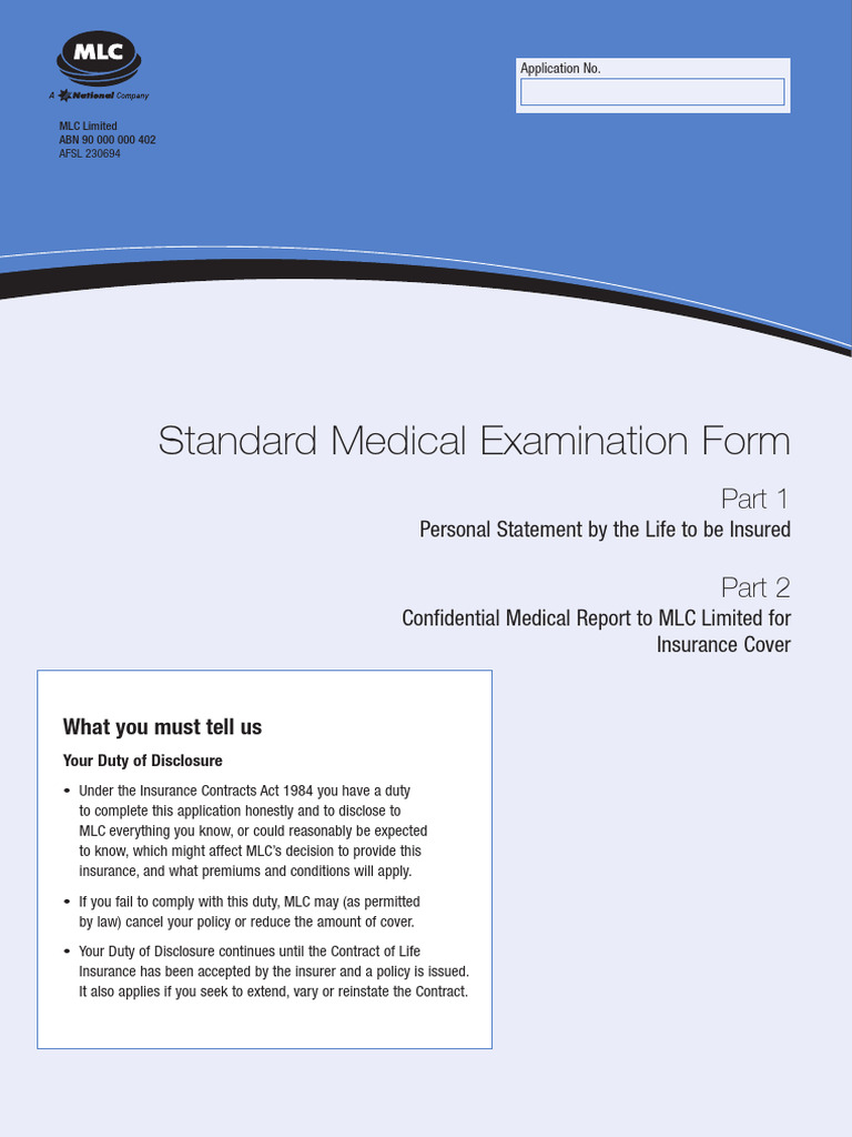 Standard Medical Examination Form | PDF | Blood Pressure | Heart
