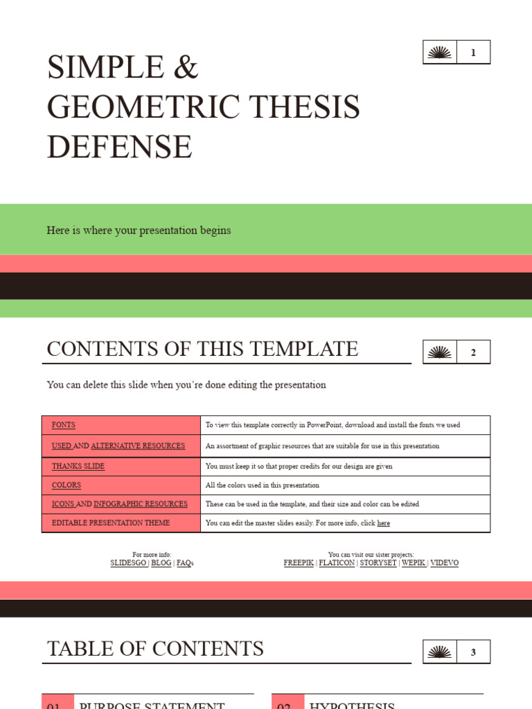 Simple & Geometric Thesis Defense by Slidesgo | PDF | Planets | Solar ...