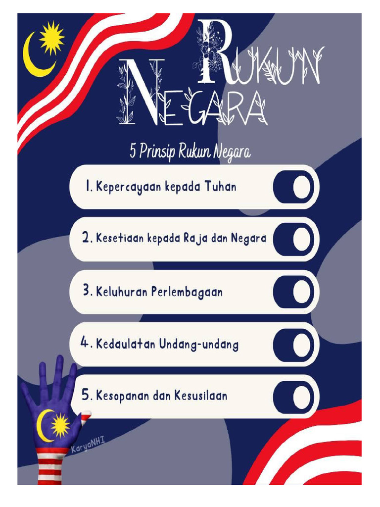 5 Rukun Negara | PDF
