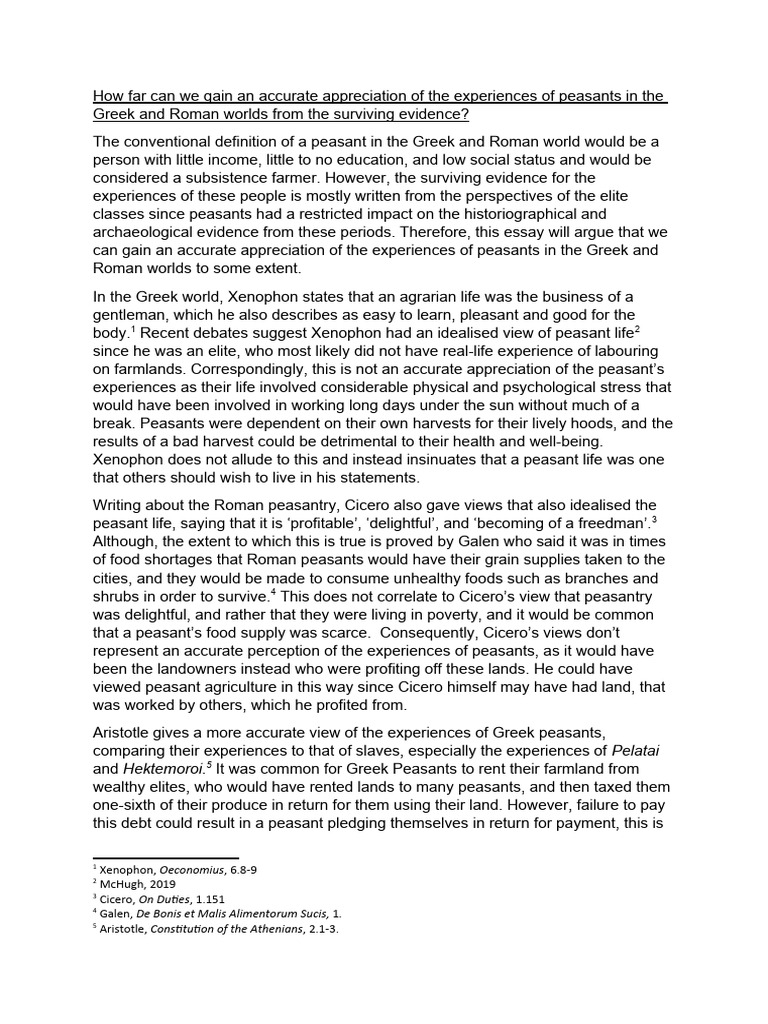 How Far Can We Gain An Accurate Appreciation of The Experiences of ...