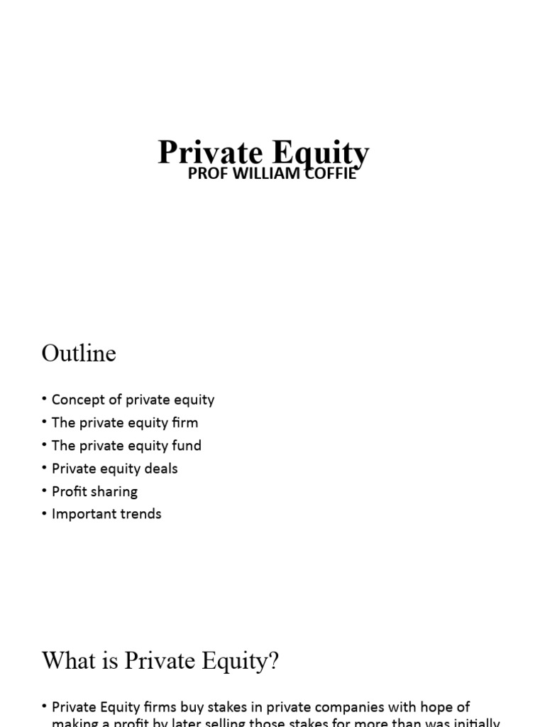 Private Equity | PDF | Private Equity | Equity (Finance)