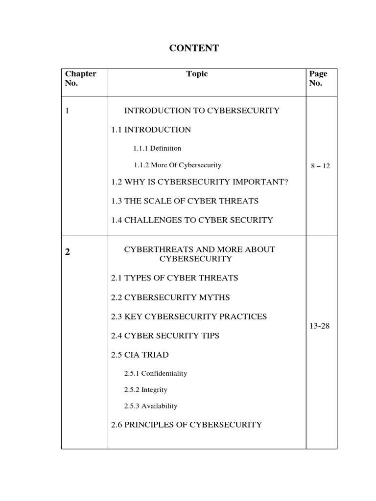 Introduction To Cybersecurity | PDF | Security | Computer Security