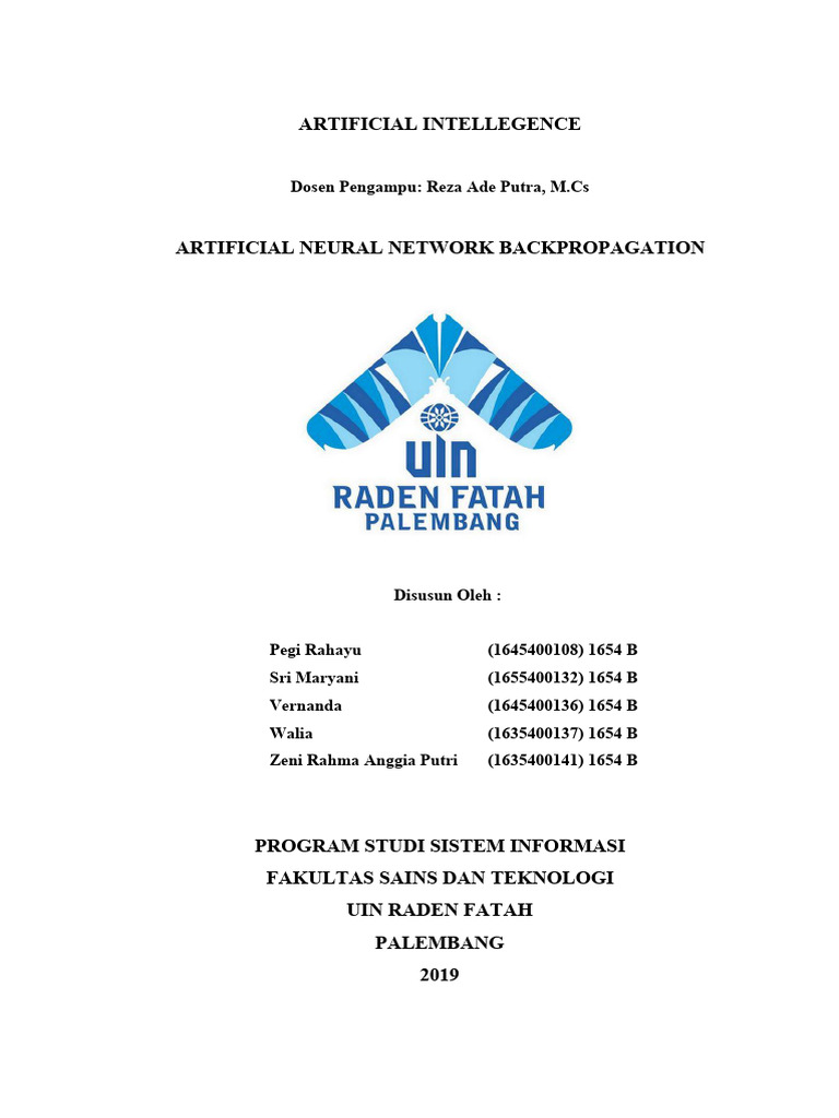 VERNANDA ANNBackpropagation | PDF | Sains & Matematika | Komputer
