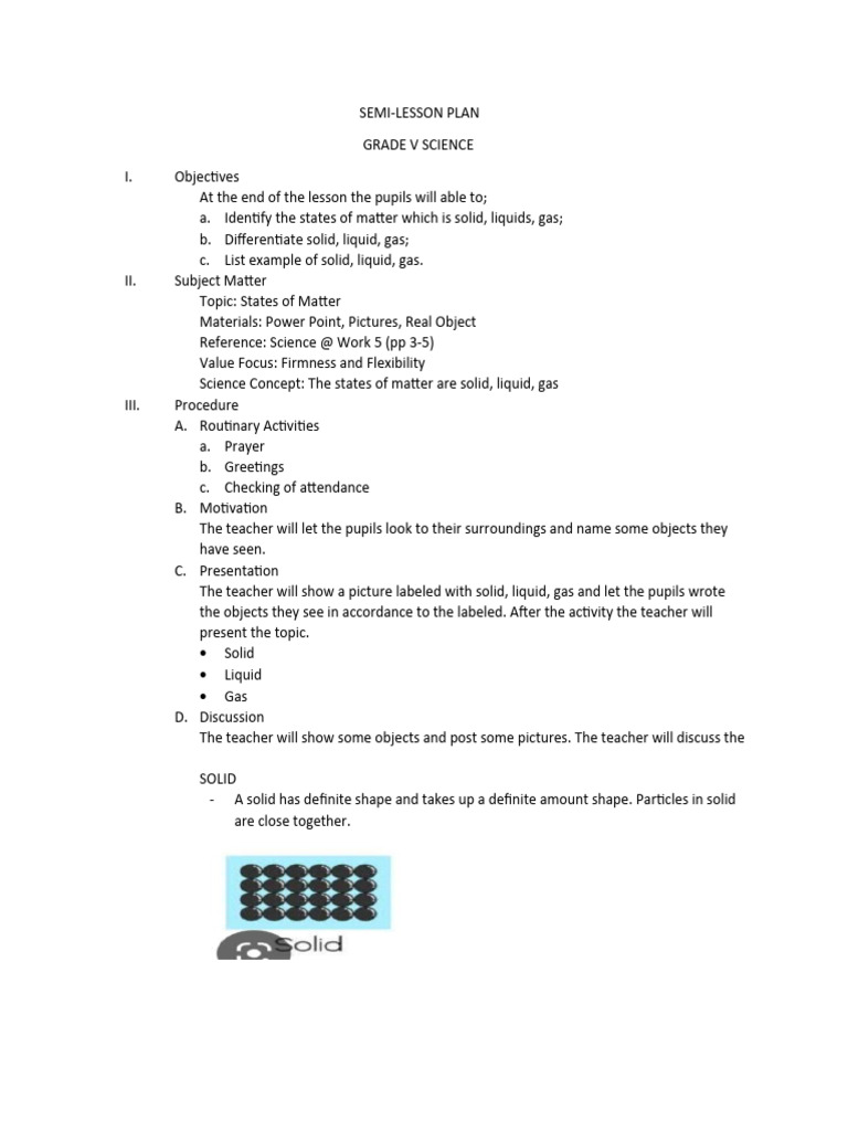 EDU 580 Lesson Plan | PDF | Gases | Matter
