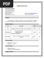 TCS Resume Format for Freshers | PDF