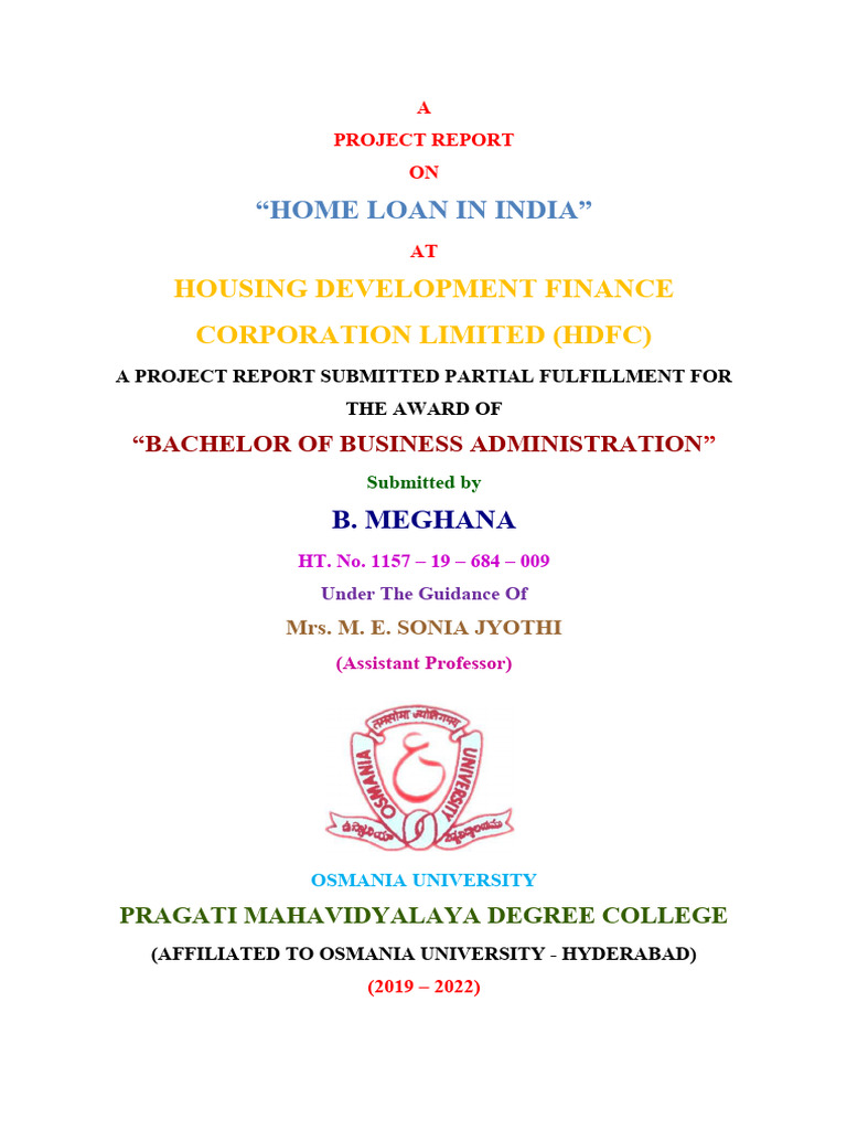 Housing Development Finance Corporation Limited (HDFC) : "Home Loan in ...