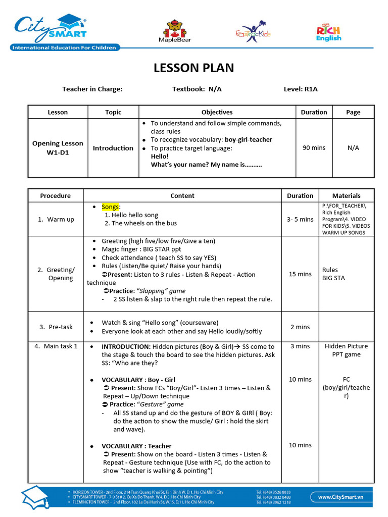 Re-Lesson Plan-R1a-W1d1 | PDF | Learning | Human Communication