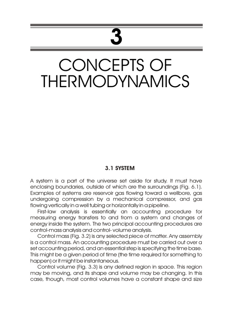 CHAPTER 3 Concepts of Thermodynamics | PDF | Heat | Enthalpy