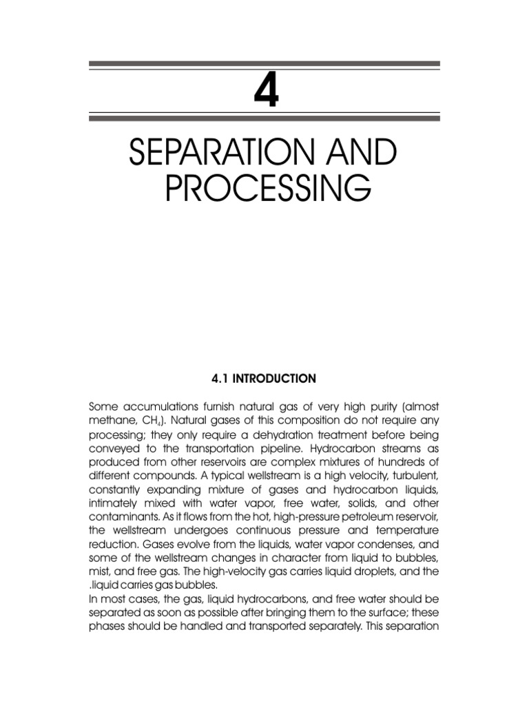 Water Separation in 4-Phase Separators | PDF | Water | Natural Gas