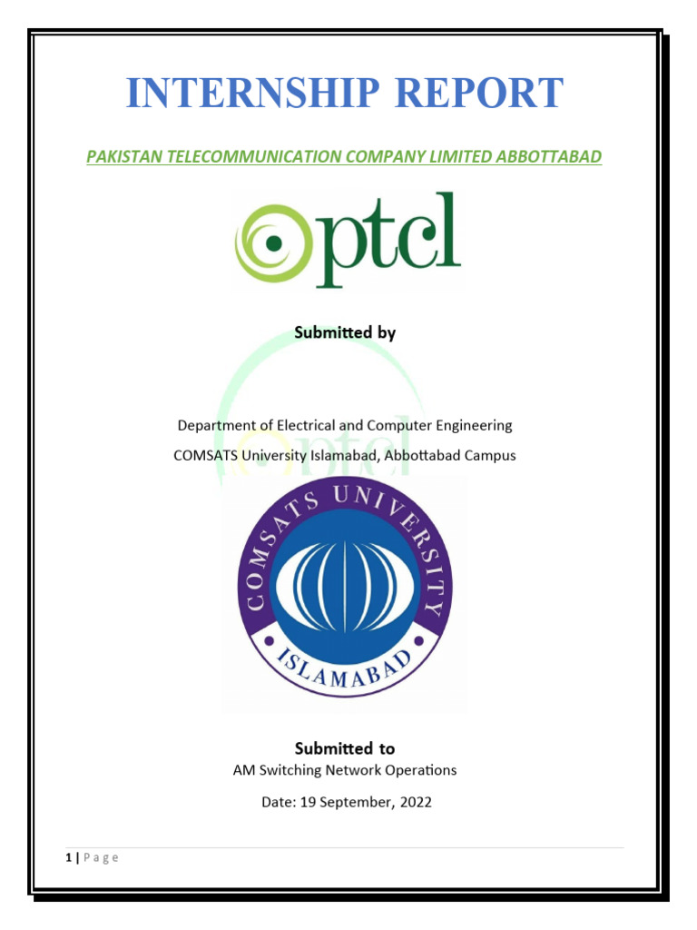 Internship Report | Download Free PDF | Optical Fiber | Telecommunications