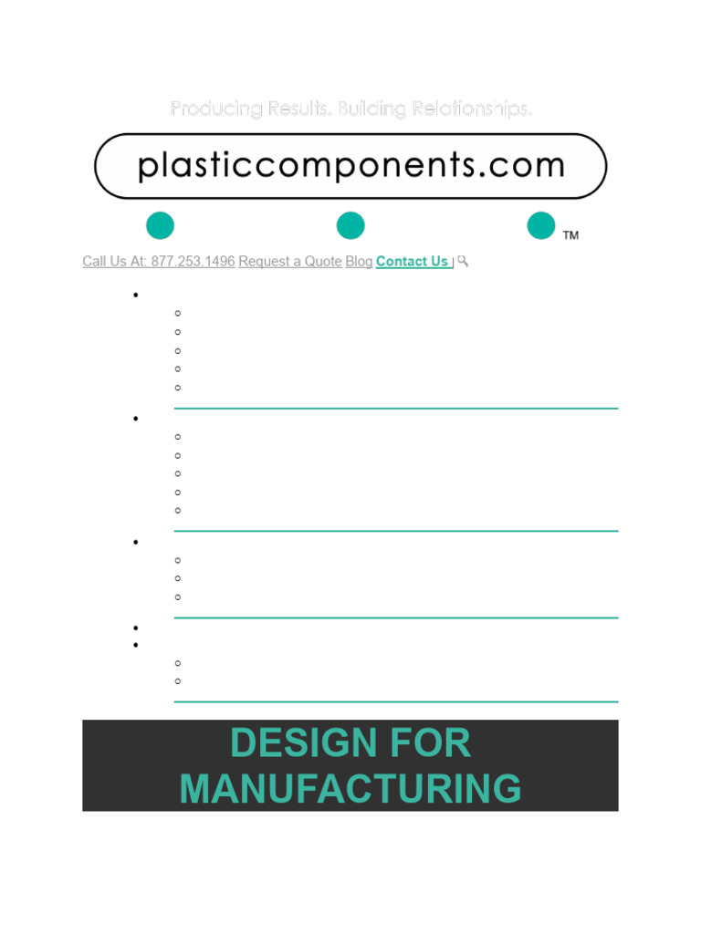 DFM-mase Plastice | PDF | Thermoplastic | Secondary Sector Of The Economy