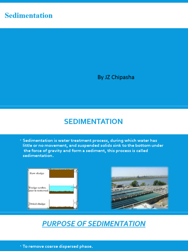 Unit 5.13 Sedimentation | PDF | Environmental Technology | Hydraulic Engineering