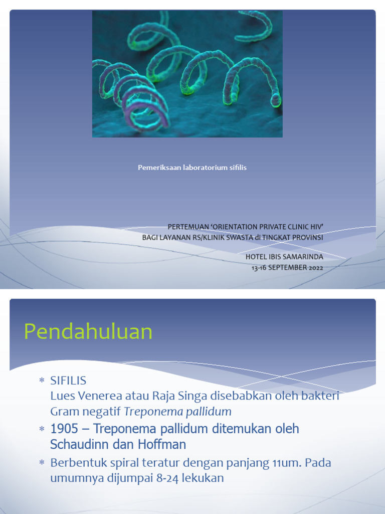 Pemeriksaan Laboratorium Sifilis | PDF