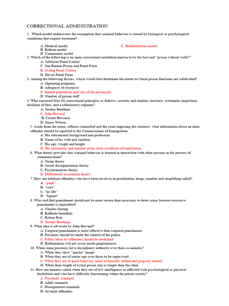 Correctional Administration | PDF | Probation | Prison