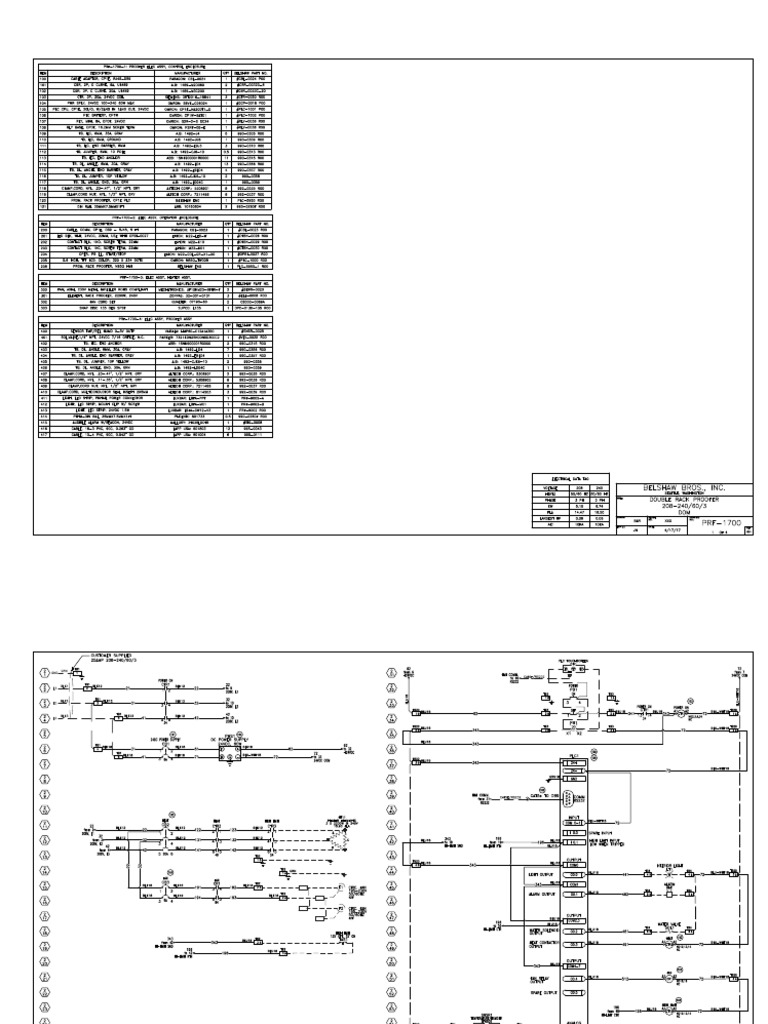 PRF-1700 - Rack Proofer Wiring Diagrams | PDF