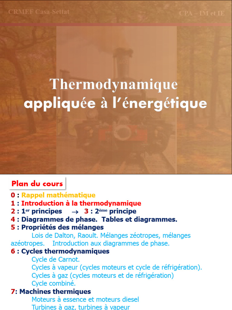Thermo - Cours - Chapitre 1 - GazParfait | PDF | Thermodynamique | Chaleur