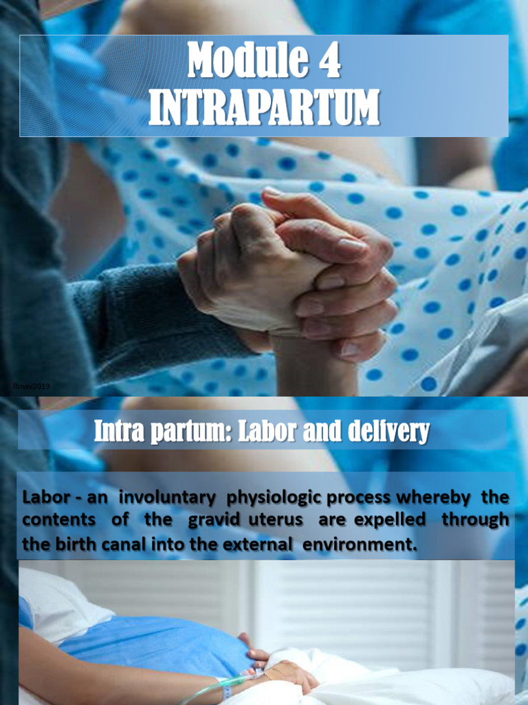 Module 4B Intrapartum | PDF | Childbirth | Pelvis