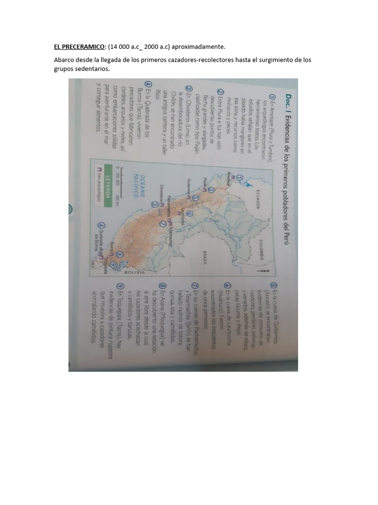EL PRECERAMICO | PDF | Agricultura | Arqueología