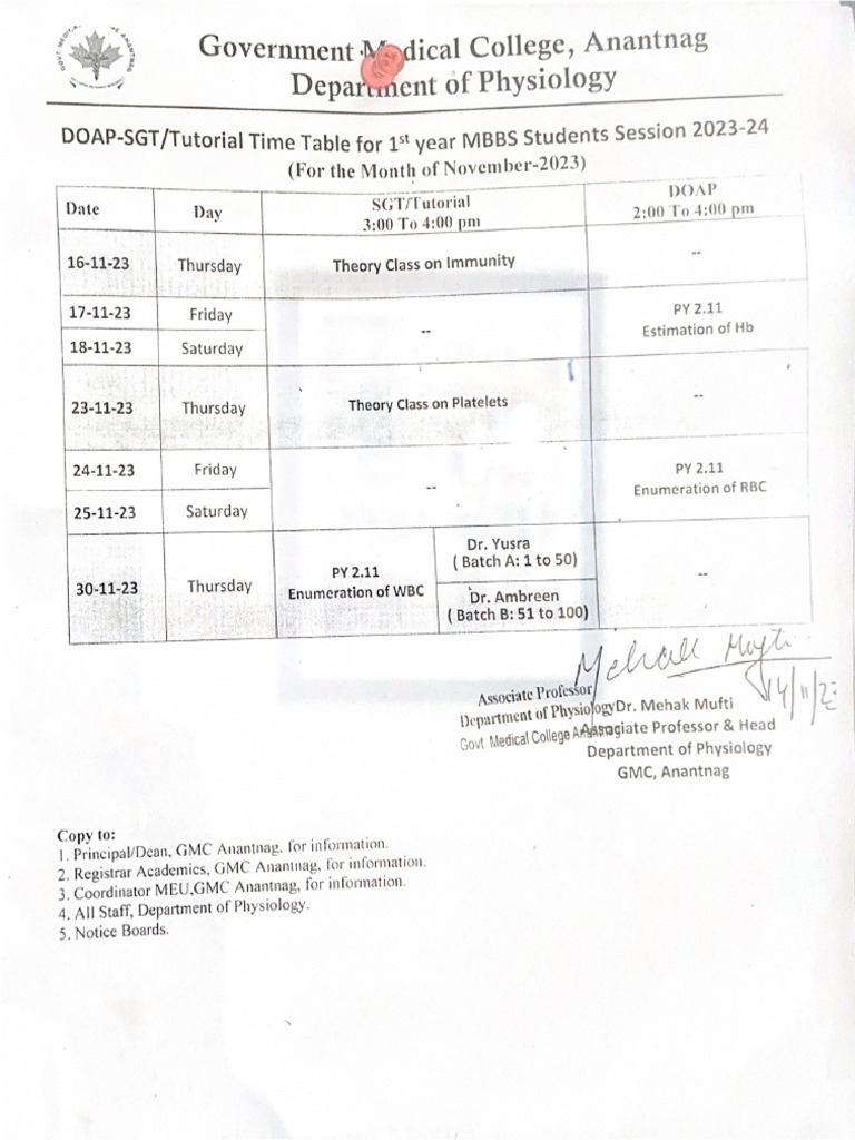 Physio Nov (Updated) | PDF