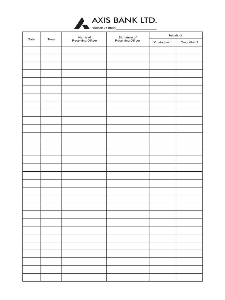 ATM Cash Verification Card Movement Register | PDF