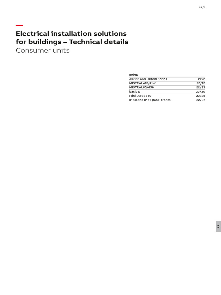 ABB - ELSB - Cat - 2023 - 22 - Consumer Units | PDF | Thermoplastic ...