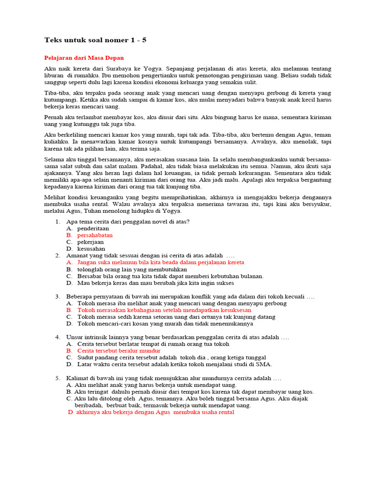 PTS B INDO KLS 7 SMST Genap (KUNJAW) | PDF