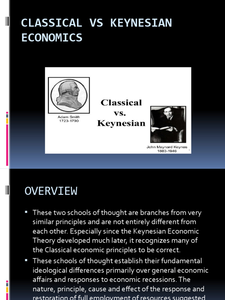 Classical Vs Keynesian Economics | PDF | Economics | Keynesian Economics