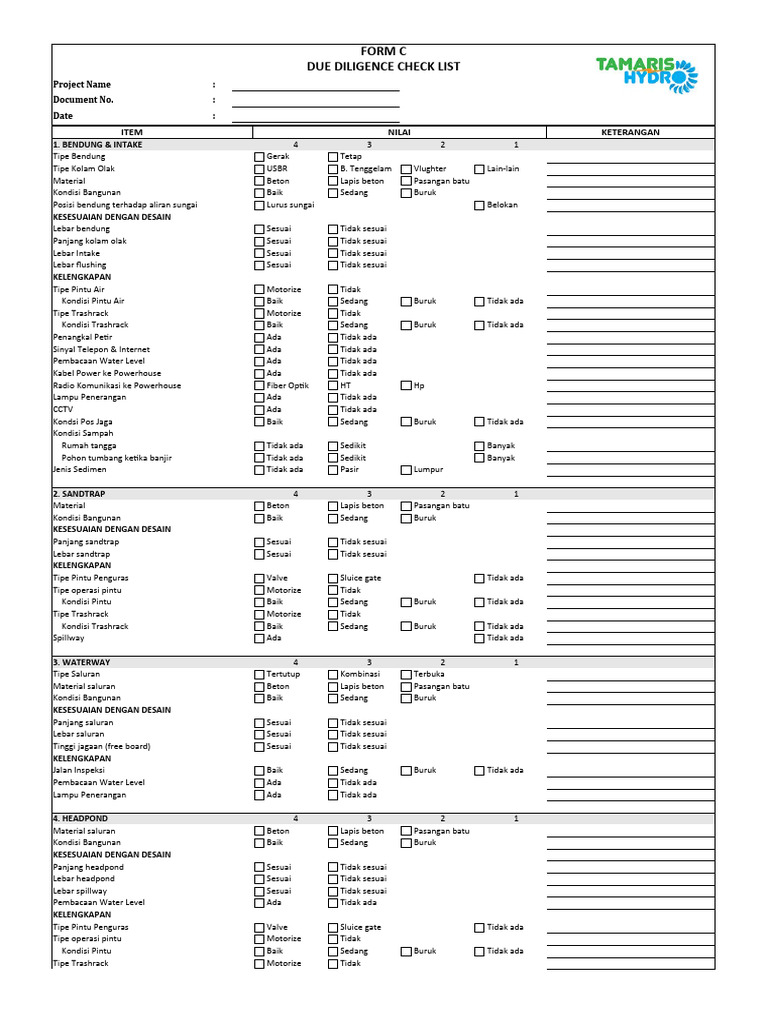 FORM C - Due Diligence Checklist | PDF