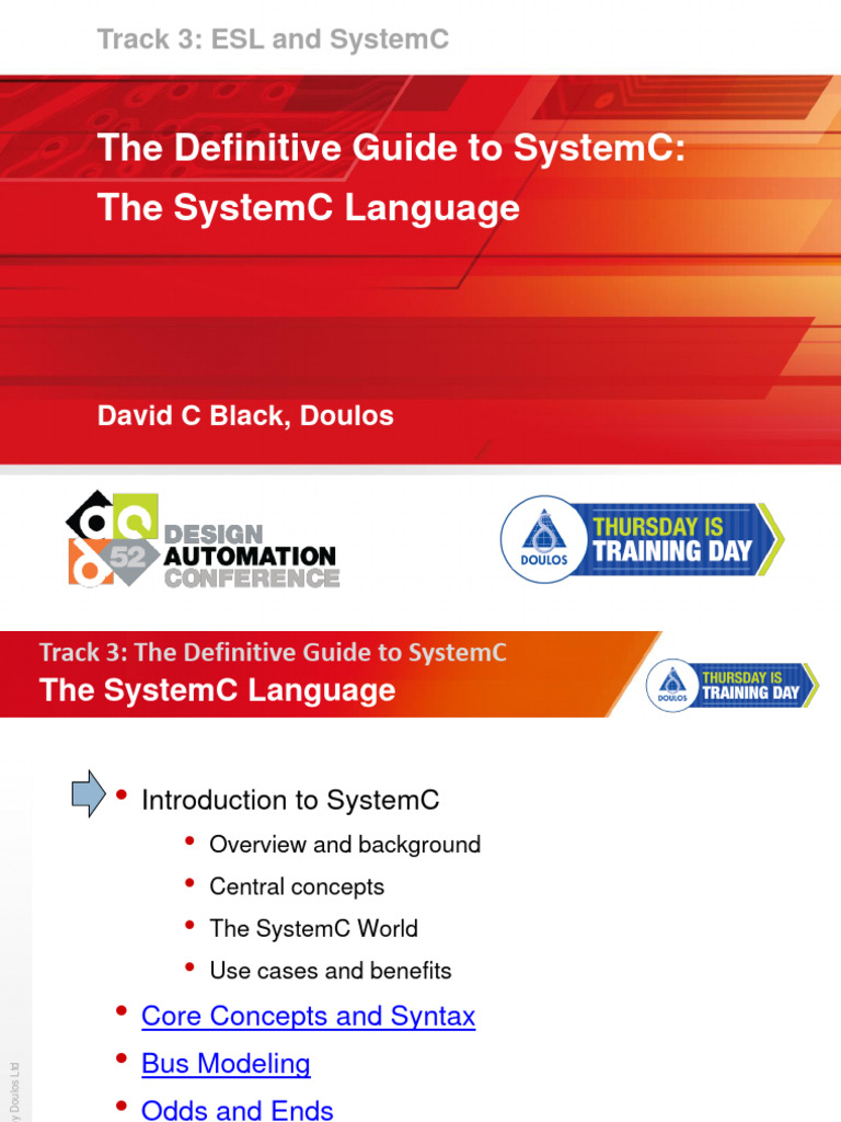 DAC15 SystemC Training | PDF | Information Technology | Digital Electronics