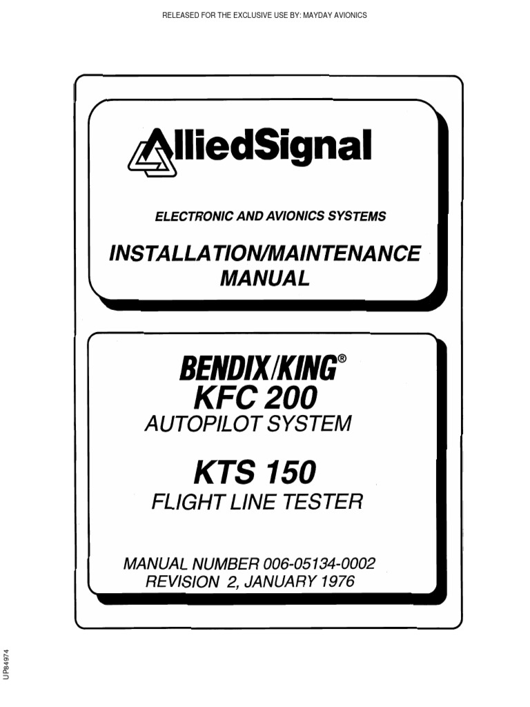 KFC 200 and KTS 150 Maint Man | PDF