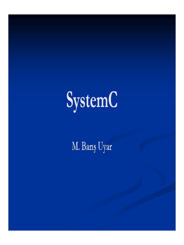 Systemc 1 | PDF | Vhdl | C++
