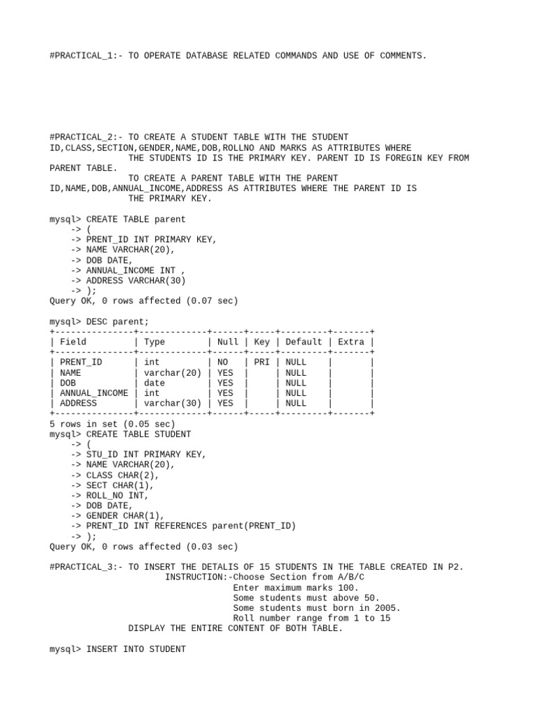 SQL | PDF | Data Model | Information Technology