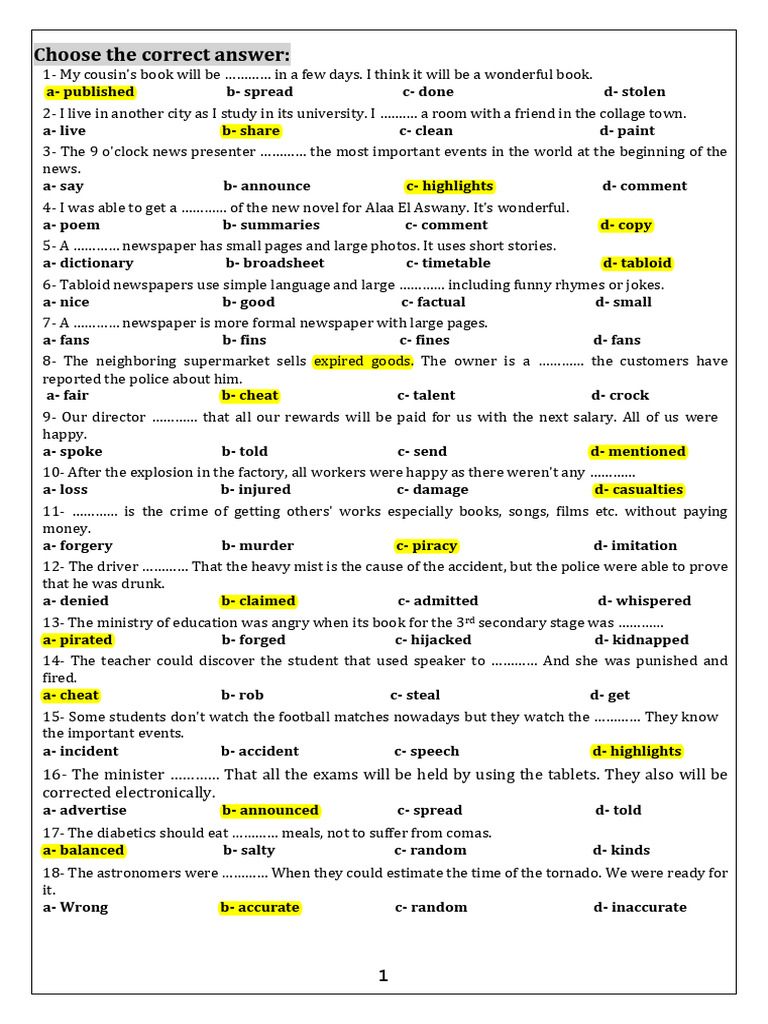 Units 1-3 Sec 3 Question Bank Answers | PDF